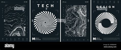 Tech Posters Vector Set Stock Vector Image And Art Alamy