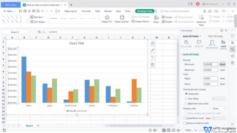 How To Draw A Column Chart In WPS Spreadsheet WPS Academy Free Office Courses