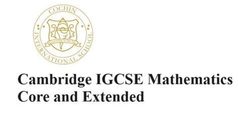 Cambridge Igcse Mathematics Core And Extended Books Campus