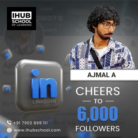 Ajmal A On Linkedin Linkedin Robotics Networking Thankful Milestone Ihubsschooloflearning