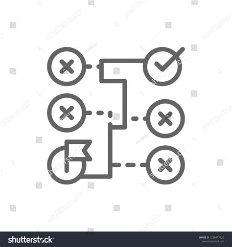 Vector Correct Solution Labyrinth Maze Right Vector De Stock Libre De