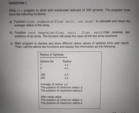 Solved Question 1 Write C Program To Store And Manipulate