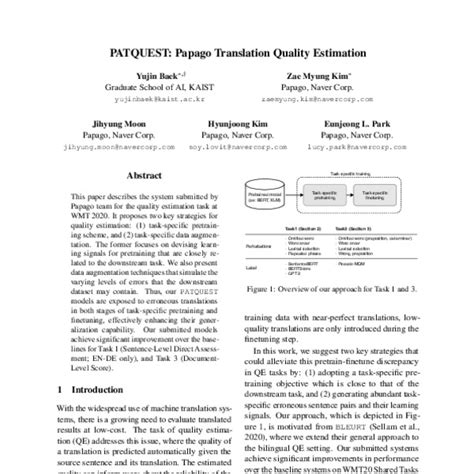 Patquest Papago Translation Quality Estimation Acl Anthology