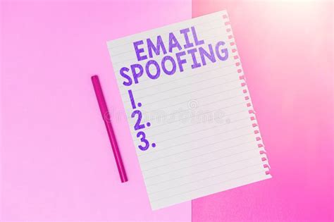 Text Caption Presenting Email Spoofing Word Written On Secure The