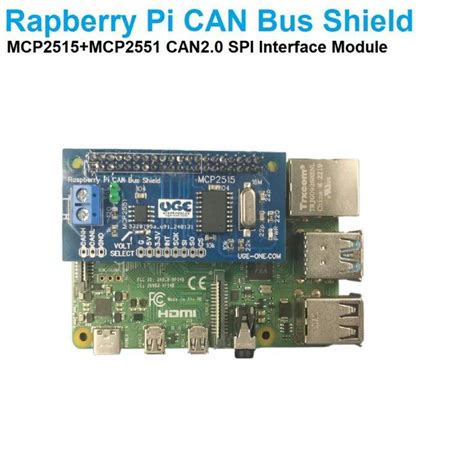 Raspberry Pi Can 20 Bus Shield Mcp2515 Controller Mcp2551 Transceiver