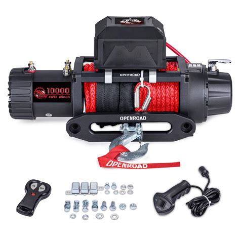 Openroad 10000 Lb Electric Winch With Synthetic Winch 12v Dc