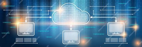 Premium Vector Cloud Data Processing Vector Concept Illustration