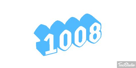 1008 Number Animated  Logo Designs