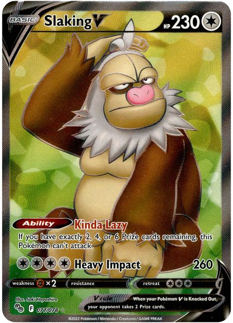 077 078 Slaking V Full Art Pokemon Go