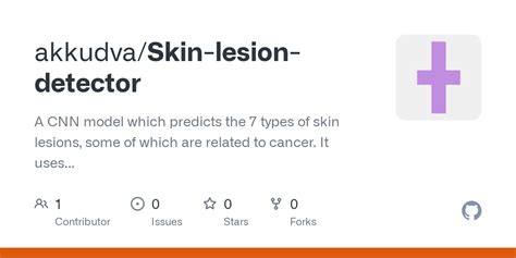 Github Akkudva Skin Lesion Detector A Cnn Model Which Predicts The 7 Types Of Skin Lesions