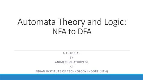 Nfa To Dfa Conversion Using Subset Construction Method Pptx