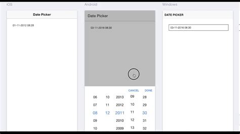 Time Picker Type Ionic V3 Ionic Forum