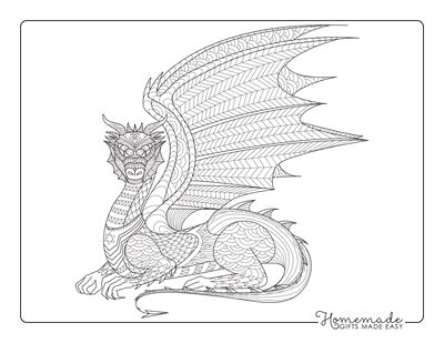58 Dragon Coloring Pages Free Printable Pdfs