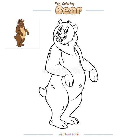 Coloring Page Bear Stock Vector Illustration Of Bear 295208054