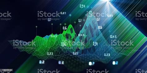Big Data Futuristic Background With Wireframe Algorithm Analyze Data