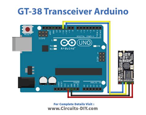 Gt 38 Uart Rf 433mhz Transceiver Module With Arduino