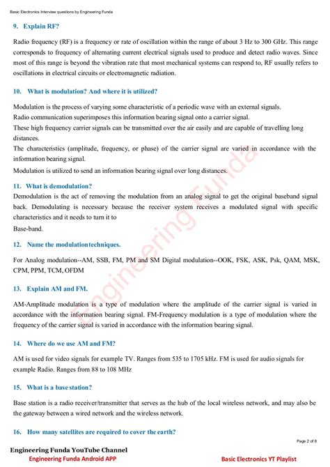 basic electronics interview questions pdf