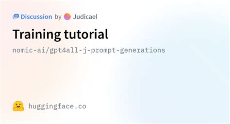 Nomic Ai Gpt All J Prompt Generations Training Tutorial