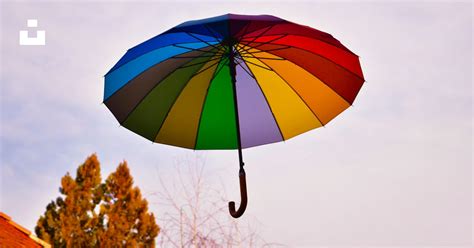 파란색 노란색과 빨간색 우산 사진 Unsplash의 무료 센텐드레 이미지