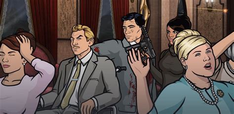 Never Noticed Before But Archer Uses Ray As Cover When Being Shot At By Bilko On The Train