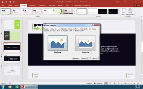 Как в Powerpoint сделать слайд на весь экран