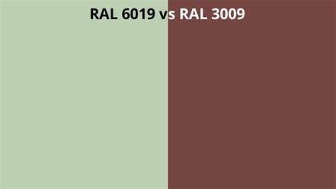 Ral 6019 Vs 3009 Ral Colour Chart Uk