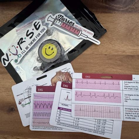 2 Set Acls Bls Cpr Badge 2 Cards Both Sided Advanced Cardiac Life