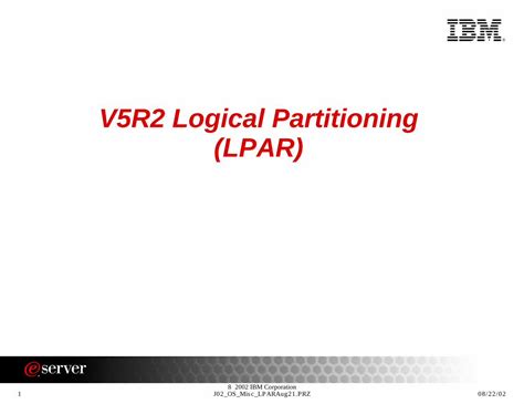 Pdf V5r2 Logical Partitioning Lpar Dokumentips