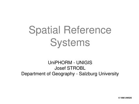 Ppt Spatial Reference Systems Powerpoint Presentation Free Download