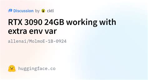 allenai molmoe 1b 0924 · rtx 3090 24gb working with extra env var