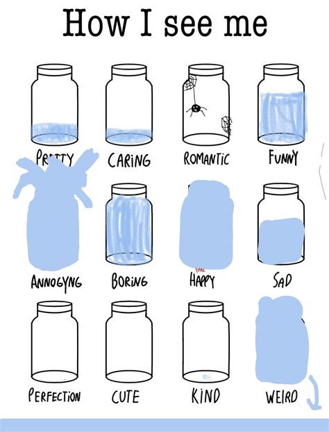 How I See Myself Jars Template