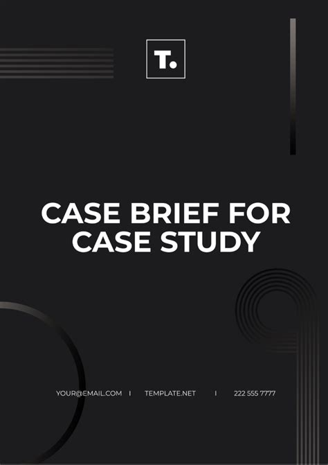 Case Brief For Case Study Template Edit Online Download Example Template Net