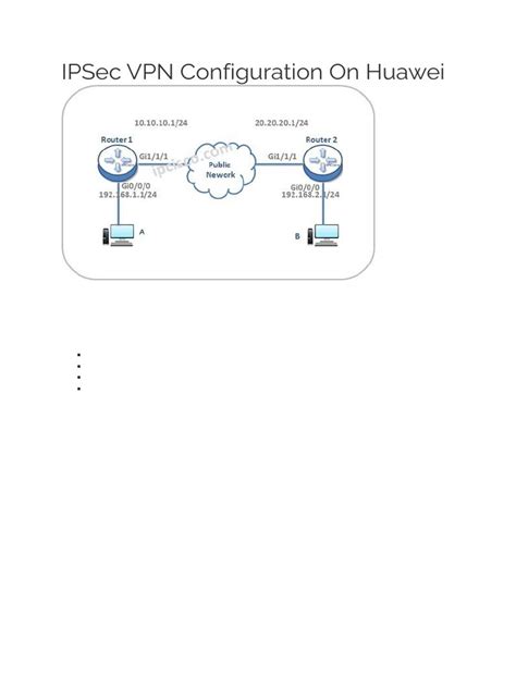 Ipsec Vpn Configuration On Huawei Pdf