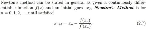 Exercise Improved Newton S Method The Modified Chegg