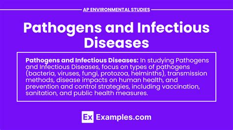 Unit 86 Pathogens And Infectious Diseases Notes And Practice Questions Ap® Environmental