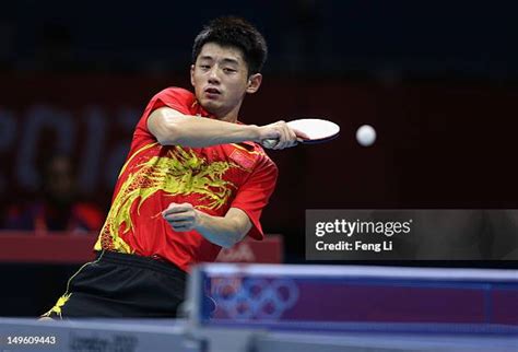 Zhang Jike Table Photos And Premium High Res Pictures Getty Images