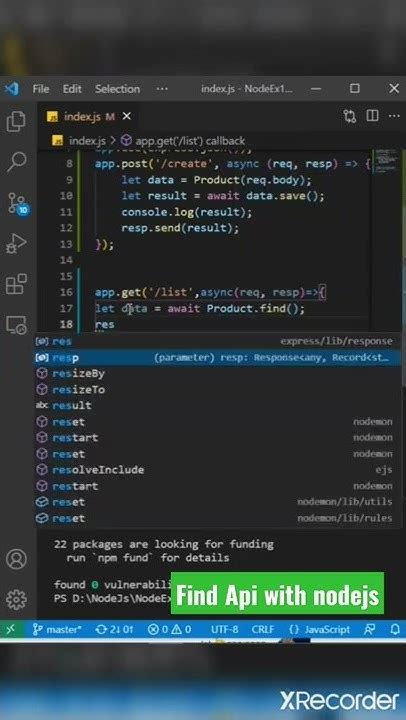 Find Api With Nodejs And Mongoose Mongoose Mongodb Nodejs Shorts