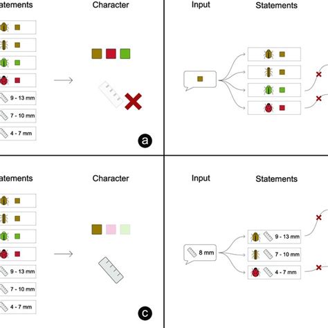 The Identification Of A Specimen This Example Contains Four Taxa And Download Scientific
