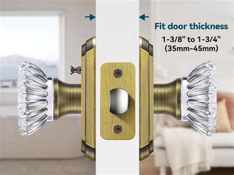 Calzibeno Crystal Door Knobs Interior Antique Brass Glass Door Knobs Interior For Privacy Use