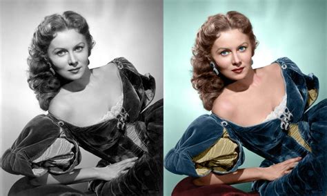 Rhonda Fleming Colorized Actresses Rhonda Fleming Colorized Photos