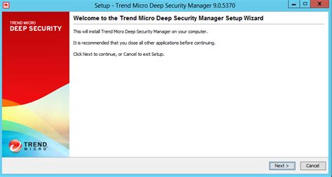 Install Deep Security Manager