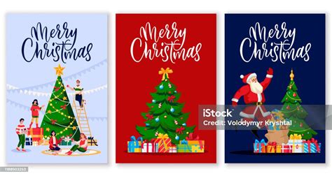 메리 크리스마스 서예 편지 인사말 기프트 카드입니다 벡터 그림입니다 포스터 배너 디자인 템플릿 크리스마스에 대한 스톡 벡터 아트 및 기타 이미지 Istock