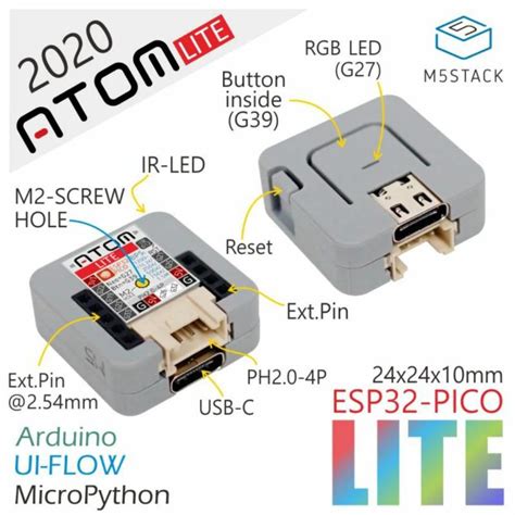M5stack Atom Lite Esp32 Development Kit Bastelgarage Elektronik Online Shop