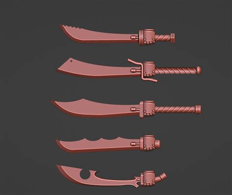 3d File Glaives For Heavy Armour 🛰・3d Printer Design To Download・cults