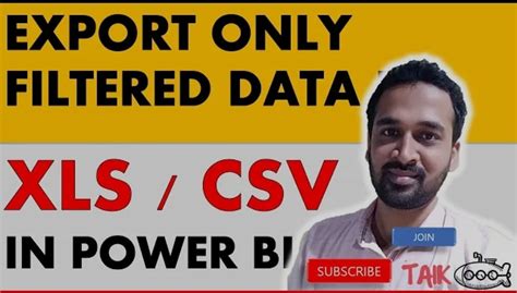 Export Only Filtered Data In Excel Or Csv In Power Bi Taik18 Explained In This Video
