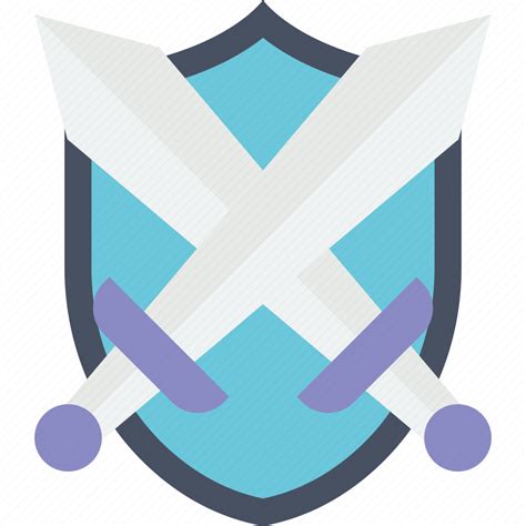 Sword Shield Game Role Playing Game Rpg Shield Swords Icon Download On Iconfinder