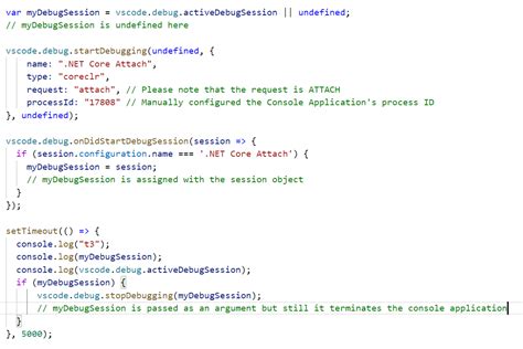 Problem With The Vs Code Stop Debugging Api · Issue 140560 · Microsoft