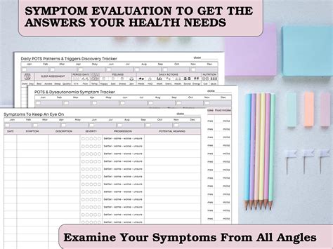 Pots Symptom Tracker Dysautonomia And Presyncope Symptom Journal