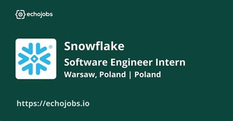 snowflake is hiring software engineer intern drivers poland warsaw poland [go aws node js