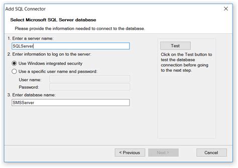 Getting Started Add A Connector Add An Sql Connector